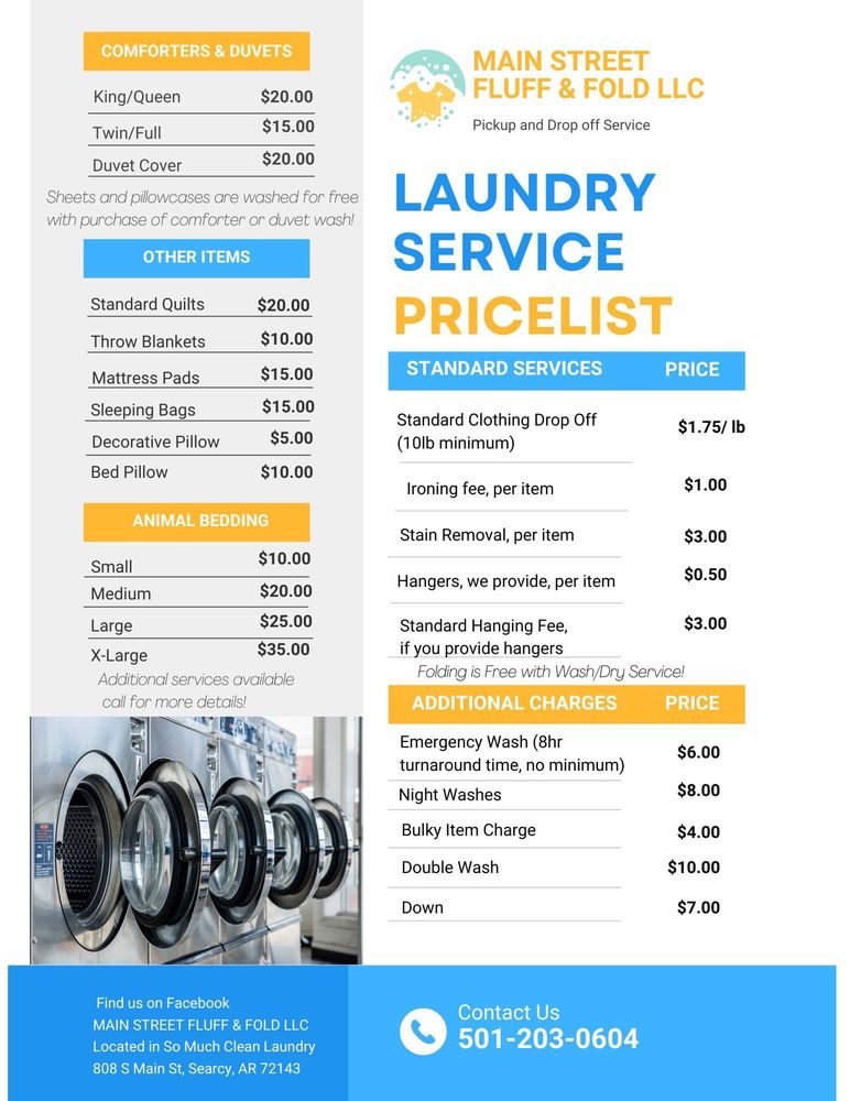 MAIN STREET FLUFF & FOLD - Request a Quote - 808 S Main St, Searcy ...