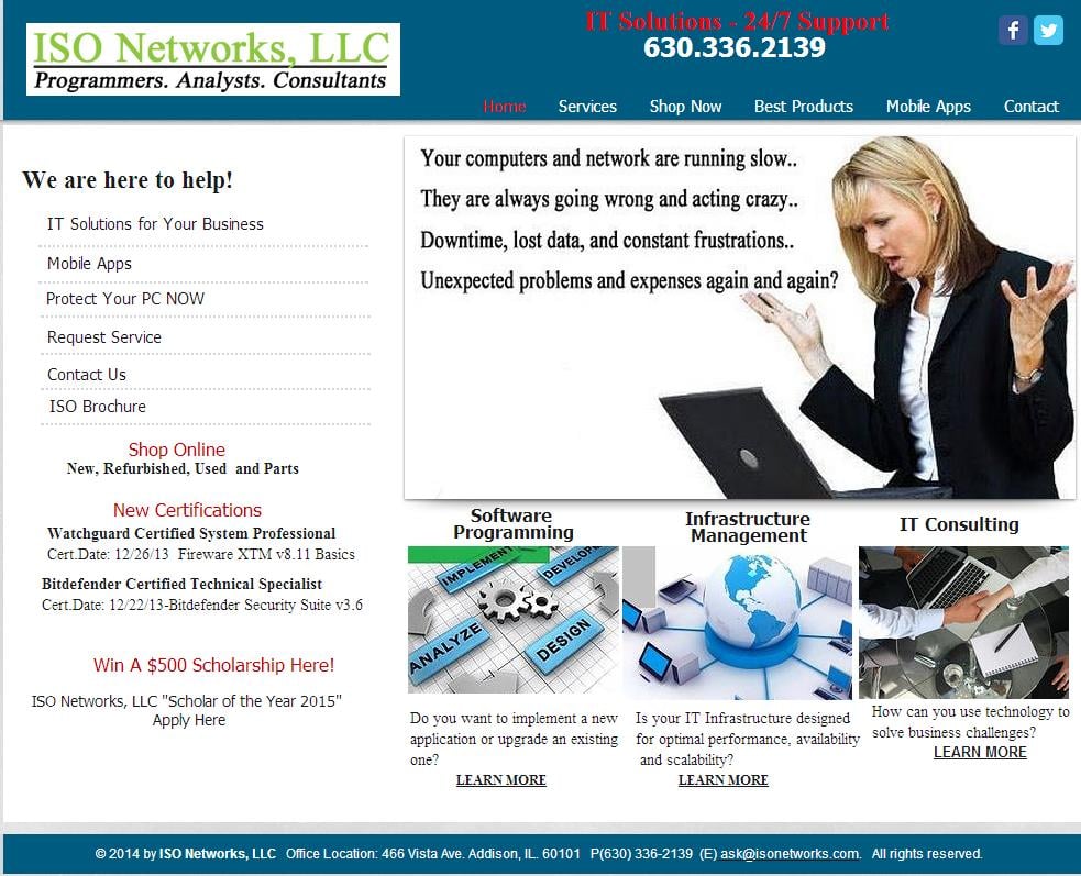 ISO NETWORKS - Updated May 2024 - 466 Vista Ave, Addison, Illinois - IT ...