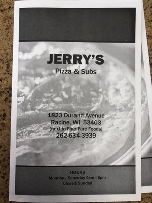 JERRY’S FRESH PIZZA - Updated October 2025 - 11 Reviews - 1823 Durand ...