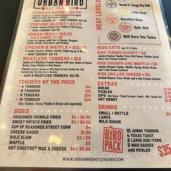 URBAN BIRD HOT CHICKEN - Updated November 2024 - 83 Photos & 89 Reviews ...
