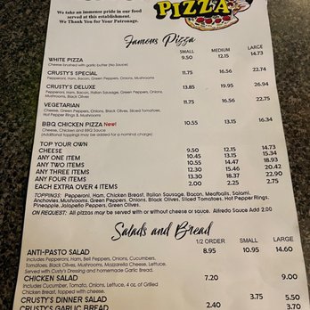 CRUSTY’S PIZZA - Updated July 2025 - 48 Photos & 188 Reviews - 522 ...