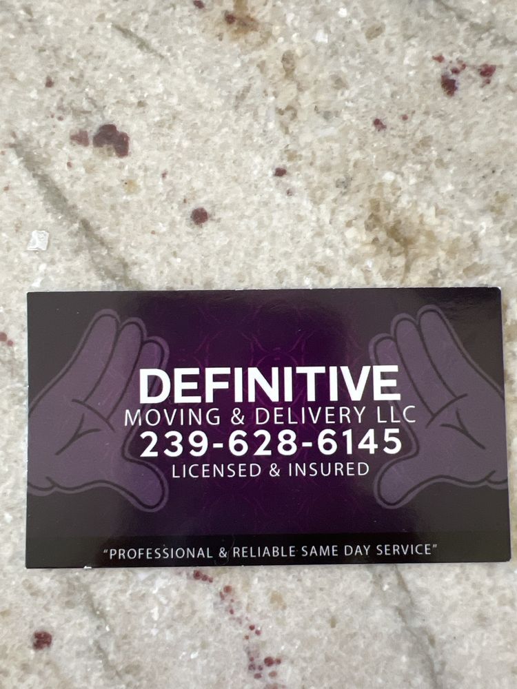 DEFINITIVE MOVING & DELIVERY - Updated February 2025 - 10 Photos ...