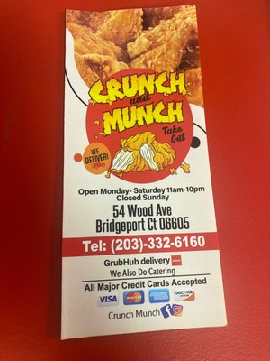 CRUNCH AND MUNCH TAKE OUT - Updated July 2025 - 17 Photos - 54 Wood Ave ...