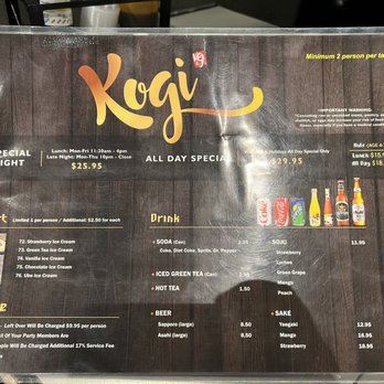 KOGI KOREAN BBQ & SEAFOOD HOTPOT - Korean Restaurant - 1263 E Silverado ...