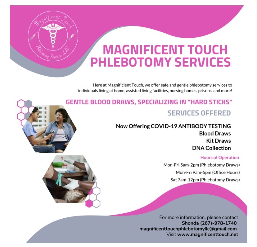 MAGNIFICENT TOUCH PHLEBOTOMY SERVICES - Updated September 2025 ...