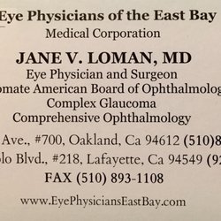 Jane V Loman, MD - Ophthalmologists - 3685 Mt Diablo Blvd, Lafayette ...