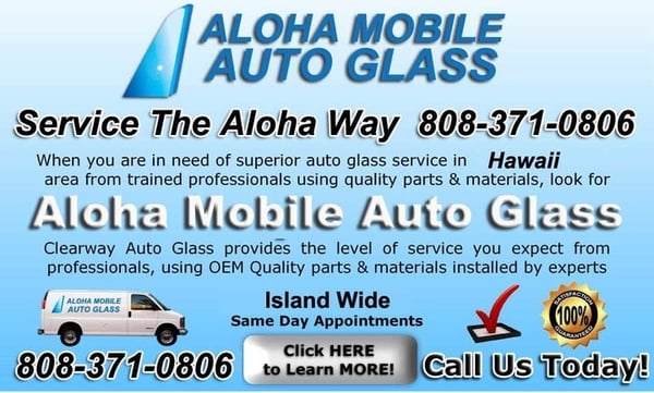 ALOHA MOBILE AUTOGLASS - Updated July 2024 - 38 Photos & 96 Reviews - 1747 Huli St, Honolulu ...