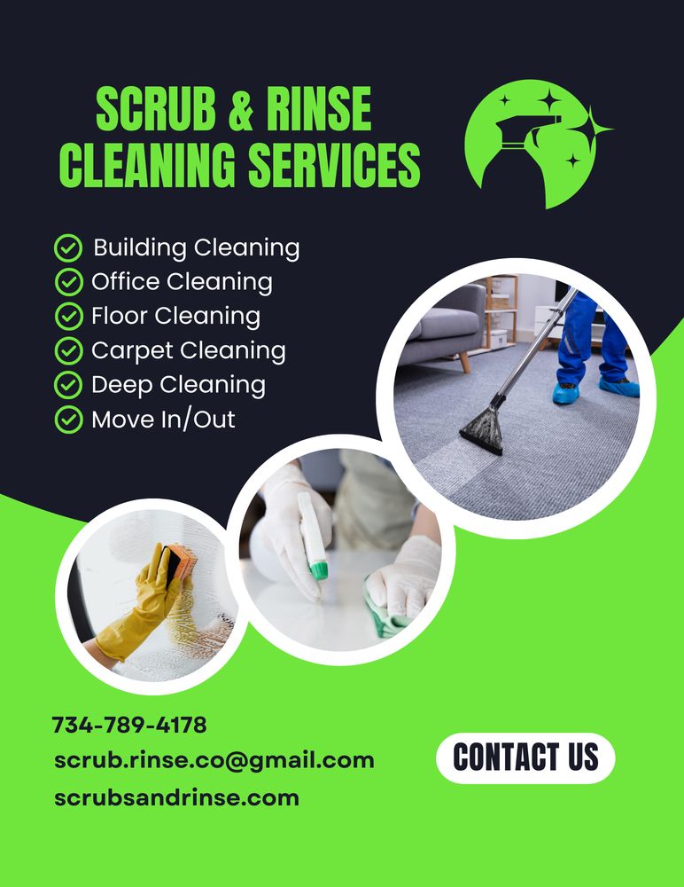 SCRUB & RINSE CLEANING - Metro Detroit, Michigan - Office Cleaning ...