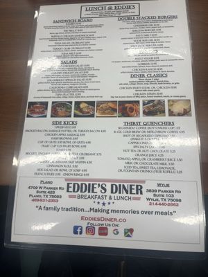 EDDIE’S DINER - Updated April 2025 - 10 Photos - 3839 Parker Rd, Wylie ...