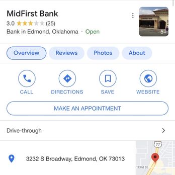 MIDFIRST BANK - Updated August 2025 - 3232 S Broadway, Edmond, Oklahoma ...