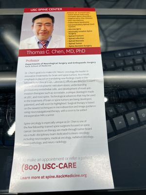 KECK MEDICINE OF USC - SPINE CENTER - Updated December 2025 - 1450 San ...