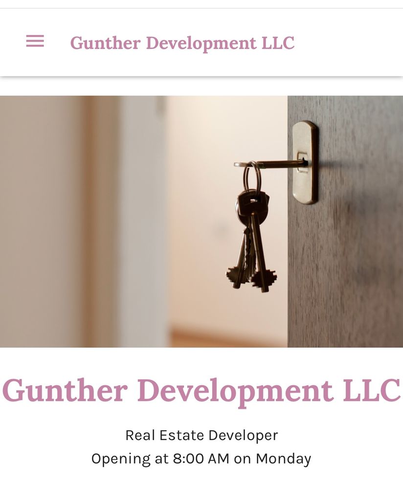 GUNTHER DEVELOPMENT - Updated October 2024 - Request Consultation ...