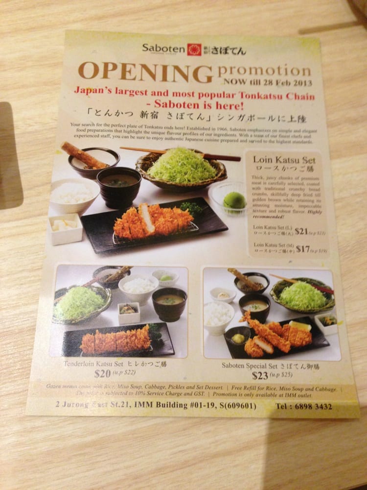 SABOTEN EXPRESS - Updated April 2024 - 2 Jurong East St 21, Singapore ...