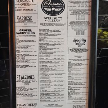 AVIATOR PIZZA & DRAFTHOUSE- PARMER LANE - Updated December 2025 - 318 ...