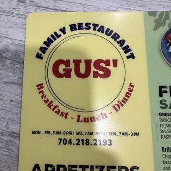 GUS FAMILY RESTAURANT - Updated October 2025 - 43 Photos & 32 Reviews ...