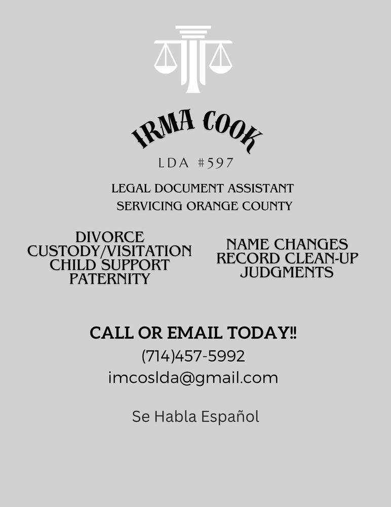 IRMA COOK - Updated November 2024 - Request Consultation - Brea ...