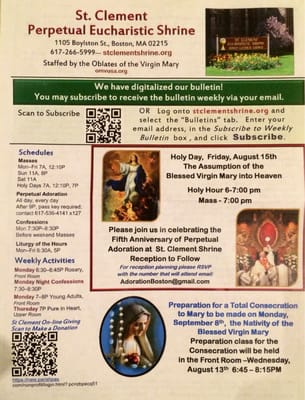 SAINT CLEMENTS EUCHARISTIC SHRINE - Updated December 2025 - 1105 ...