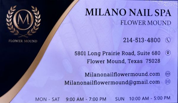 MILANO NAIL SPA - 5801 Long Prairie Rd, Flower Mound, Texas - Nail ...