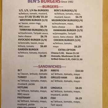 BEN’S BURGERS - Updated December 2025 - 117 Photos & 253 Reviews - 777 ...