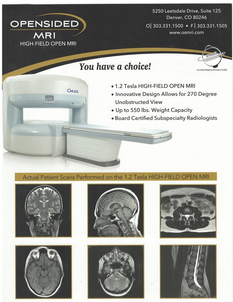 OPENSIDED MRI OF DENVER - Updated October 2025 - 13 Photos & 18 Reviews - 5250 Leetsdale Dr ...