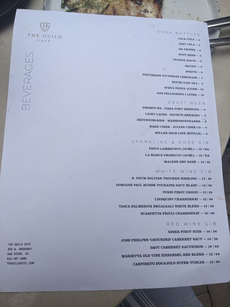 THE GUILD CAFE - 500 W Broadway, San Diego, California - Coffee & Tea ...