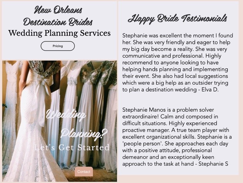 STEPHANIE MANOS NOLA WEDDING PLANNER - Updated August 2025 - New ...