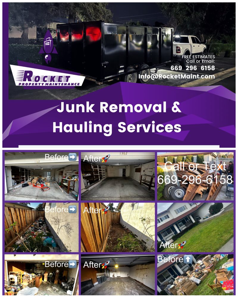 ROCKET PROPERTY MAINTENANCE - Updated July 2025 - Sunnyvale, California - Junk Removal & Hauling ...