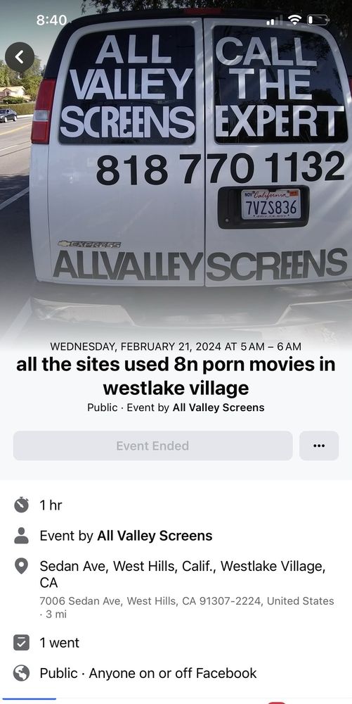 ALL VALLEY SCREENS - Updated August 2025 - 1411 Country Ranch Rd ...