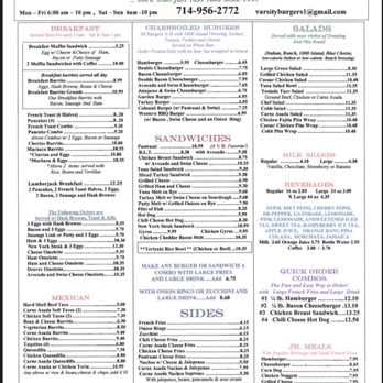 VARSITY BURGER - Updated July 2025 - 526 Photos & 853 Reviews - 600 W ...