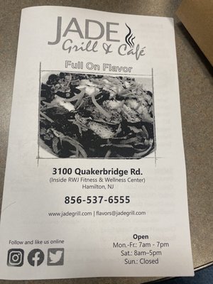 JADE GRILL & CAFE - Updated October 2025 - 3100 Quakerbridge Rd ...
