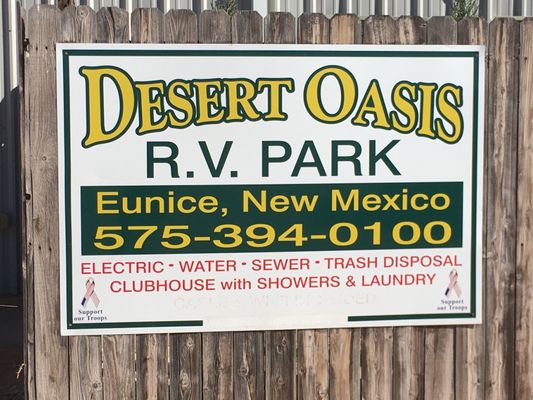DESERT OASIS RV PARK - Updated October 2025 - 403 N 4th St, Eunice, New ...