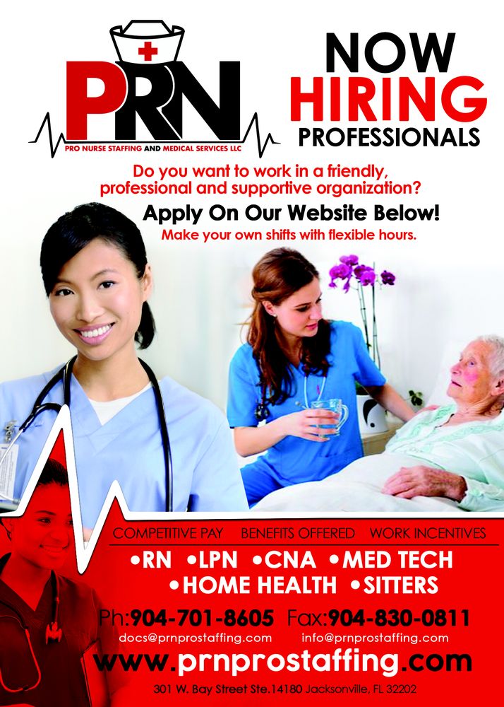 PRN PRO NURSE STAFFING AND MEDICAL SERVICE - Request Information - 4251 University Blvd S ...