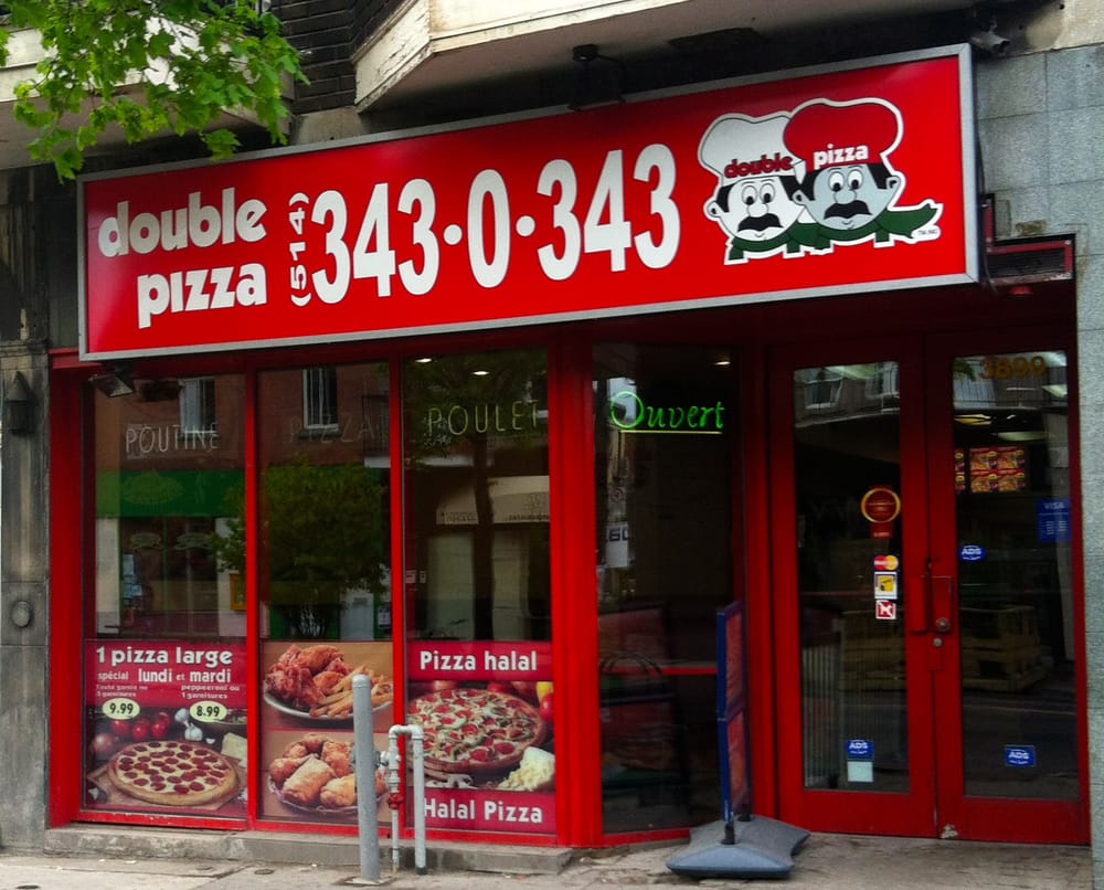 DOUBLE PIZZA - 3899 Rue Ontario E, Montréal, Quebec, Canada - Pizza ...
