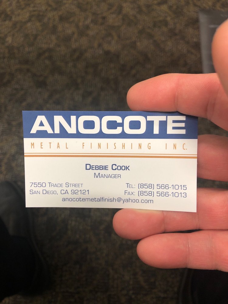 ANOCOTE METAL FINISHING - Updated November 2025 - 7550 Trade St, San ...