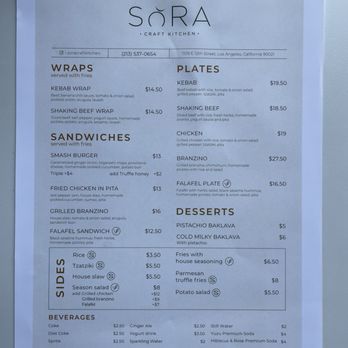 SORA CRAFT KITCHEN - Updated April 2025 - 157 Photos & 62 Reviews ...