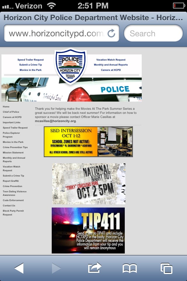 HORIZON CITY POLICE DEPARTMENT - Updated December 2025 - 14999 ...