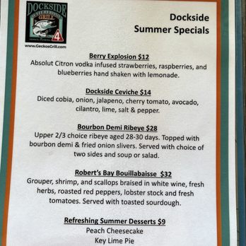 DOCKSIDE WATERFRONT GRILL - Updated August 2024 - 762 Photos & 1138 ...