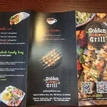 Golden grill menu store