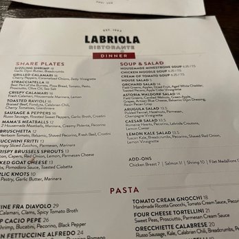 LABRIOLA RISTORANTE - Updated February 2025 - 506 Photos & 532 Reviews ...