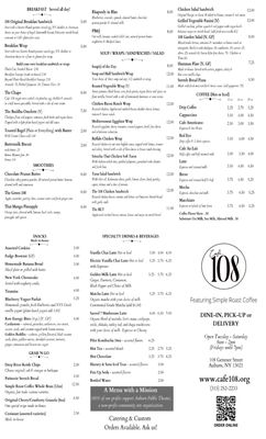CAFE 108 - Updated August 2024 - 14 Reviews - 108 Genesee St, Auburn ...