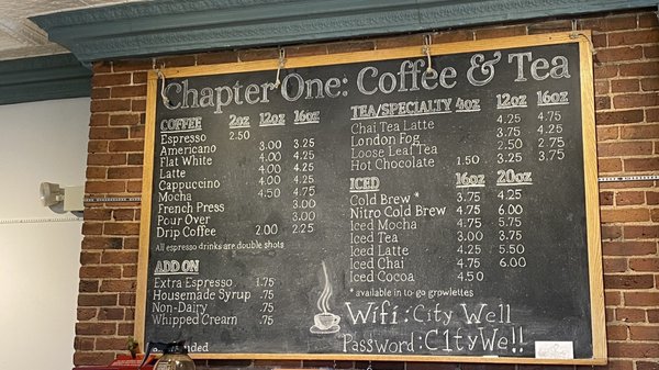 CHAPTER ONE COFFEE AND TEA - Updated May 2024 - 11 Photos & 24 Reviews ...