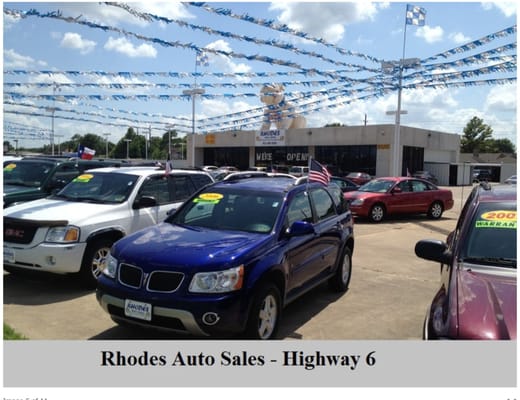 RHODES AUTO SALES - Updated September 2025 - 8710 Hwy 6 S, Houston ...
