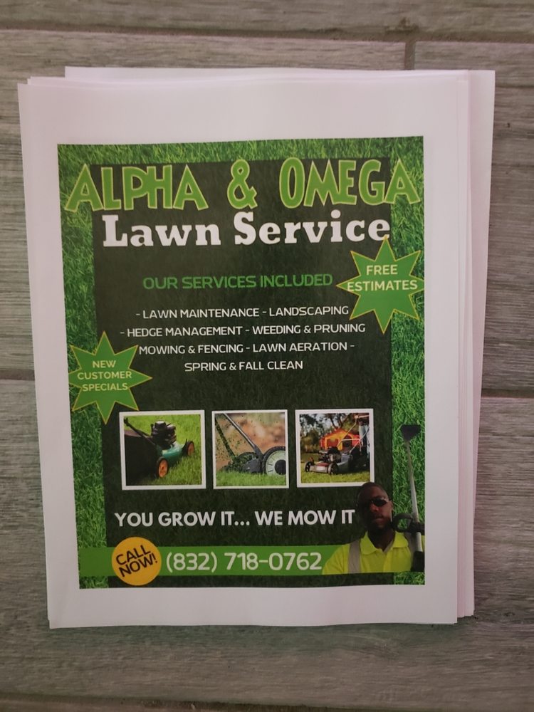 ALPHA & OMEGA LAWN SERVICE - Houston, Texas - Lawn Services - Phone ...