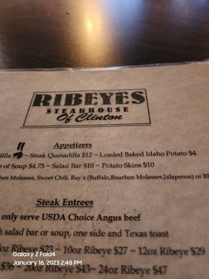 RIBEYES STEAKHOUSE OF CLINTON - Updated June 2025 - 25 Photos & 46 ...