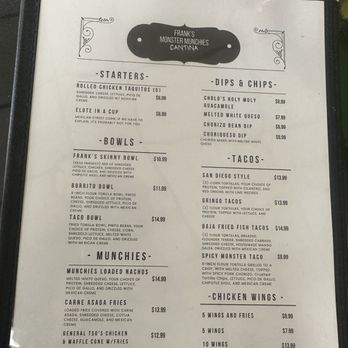 FRANK’S MONSTER MUNCHIES CANTINA - Updated October 2024 - 79 Photos ...