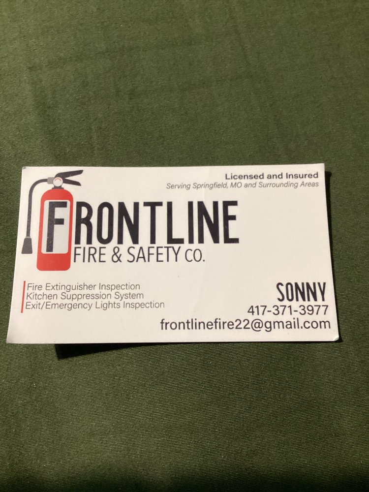FRONTLINE FIRE AND SAFETY - Updated November 2025 - Request a Quote ...