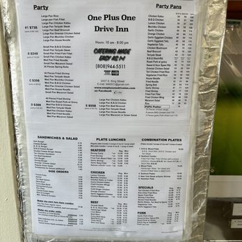 ONE PLUS ONE DRIVE INN - 467 Photos & 214 Reviews - 2437 S King St ...