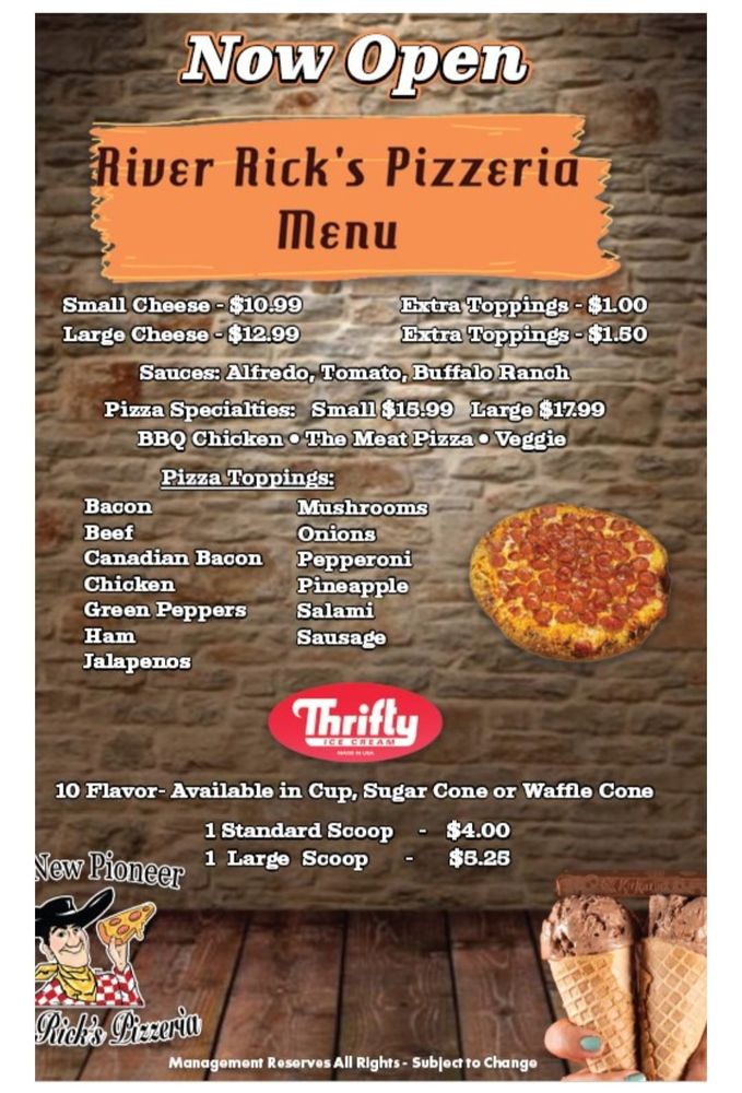 RIVER RICK’S PIZZERIA - Updated September 2025 - 33 Photos & 50 Reviews ...
