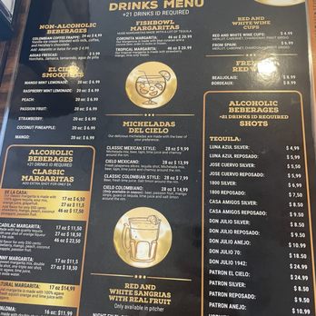 Reserve now at El Cielo Mexican Restaurant and Bar - Mexican - Updated ...