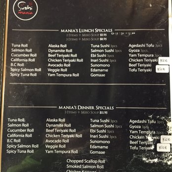 SUSHI MANIA - Updated September 2024 - 402 Photos & 168 Reviews - 3851 ...